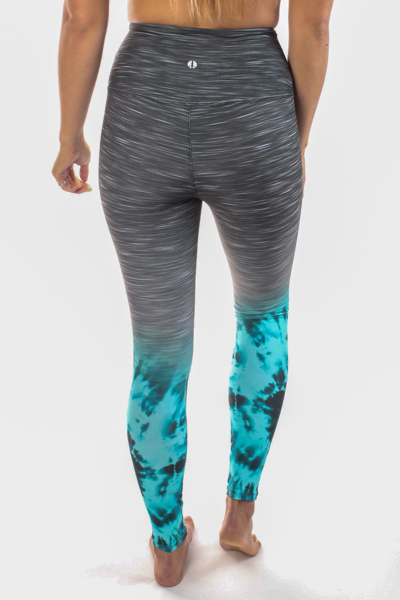 Ocean Striated High Compression Tie Dye Legging - Third Eye Threads
